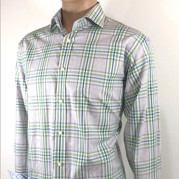 Thomas Dean | Shirts | Thomas Dean Mens Shirt Sz M Classic Fit Long ...